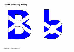 SparkleBox | Scottish flag display lettering (SB4107) - SparkleBox