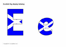 SparkleBox | Scottish flag display lettering (SB4107) - SparkleBox