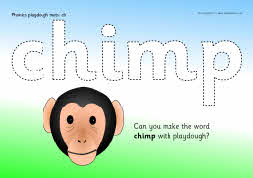 Words beginning with ‘ch’ playdough mats (SB4115) - SparkleBox