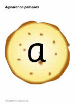 Alphabet on pancakes (SB4121) - SparkleBox