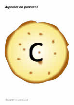 Alphabet on pancakes (SB4121) - SparkleBox