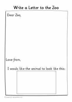 Dear Zoo writing frames (SB4175) - SparkleBox