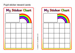Pupil sticker reward cards (SB4198) - SparkleBox