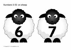 Numbers 0-50 on sheep (SB4197) - SparkleBox