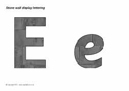 Stone wall display lettering (SB4212) - SparkleBox