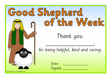Good Shepherd certificates (SB4258) - SparkleBox