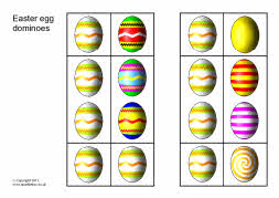 Easter egg dominoes (SB4296) - SparkleBox