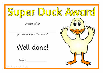 Duck certificates (SB4291) - SparkleBox