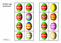 Easter egg dominoes (SB4296) - SparkleBox