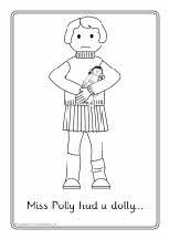 Miss Polly had a Dolly colouring sheets (SB4313) - SparkleBox