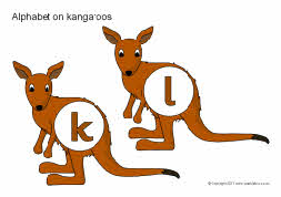 Alphabet on kangaroos (SB4374) - SparkleBox