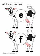 Alphabet on cows (SB4405) - SparkleBox