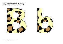 Leopard print display lettering (SB4404) - SparkleBox