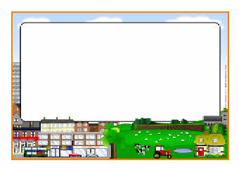 Town and country A4 page borders (SB4408) - SparkleBox