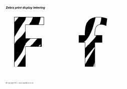 Zebra print display lettering (SB4412) - SparkleBox