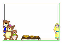 Goldilocks and the Three Bears A4 page borders (SB4451) - SparkleBox