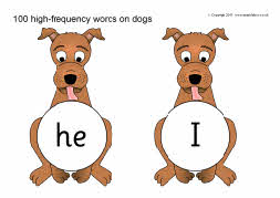 100 high-frequency words on dogs (SB4452) - SparkleBox