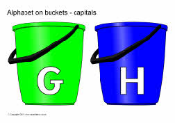 Alphabet on buckets - capitals (SB4460) - SparkleBox