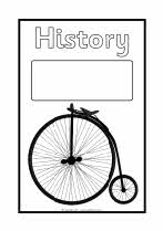 Editable subject book covers - black and white (SB4525) - SparkleBox