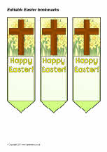 Editable Easter bookmarks (SB4527) - SparkleBox