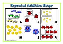 Repeated addition bingo (SB4573) - SparkleBox