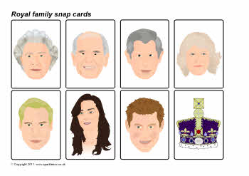 Royal family snap cards (SB4576) - SparkleBox