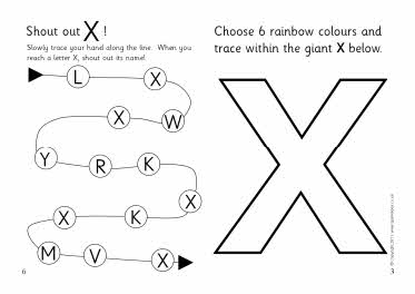 My book about capital ‘X’ (SB4587) - SparkleBox