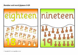 Number and word mini jigsaws 0-20 (SB4589) - SparkleBox