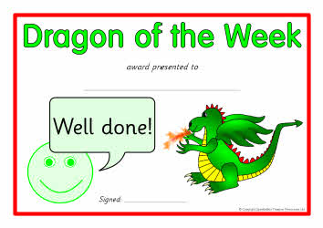 Dragon award certificates (SB4594) - SparkleBox