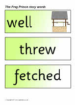 The Frog Prince story word cards (SB4618) - SparkleBox