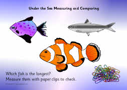 Under the sea measuring and comparing activity mats (SB4630) - SparkleBox