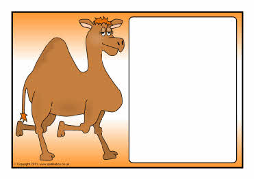 Camel-themed editable target board posters (SB4640) - SparkleBox