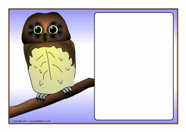 Owl-themed editable target board posters (SB4641) - SparkleBox