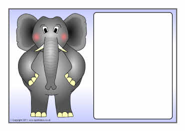 Elephant-themed editable target board posters (SB4650) - SparkleBox