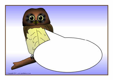 Owl-themed editable target board posters (SB4641) - SparkleBox