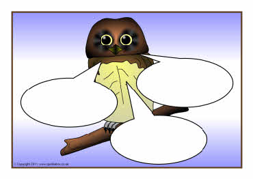 Owl-themed editable target board posters (SB4641) - SparkleBox