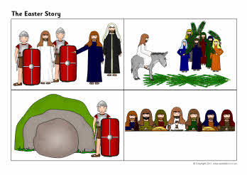 Easter story sequencing sheets - colour (SB4642) - SparkleBox