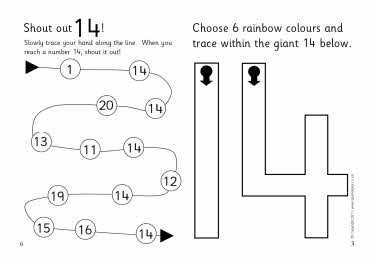My book about ‘14’ (SB4663) - Sparklebox