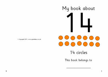 My book about ‘14’ (SB4663) - Sparklebox