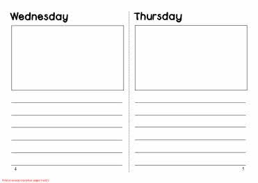 7 day diary writing frame (SB4672) - Sparklebox