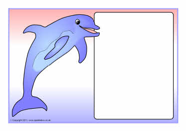 Dolphin-themed editable target board posters (SB4690) - Sparklebox