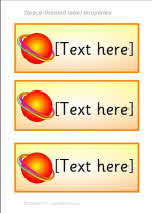 Space-themed classroom label templates (SB4692) - Sparklebox