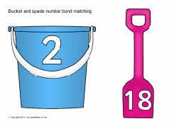 Bucket and spade number bond matching - to 20 (SB4700) - Sparklebox