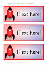 Space-themed classroom label templates (SB4692) - Sparklebox