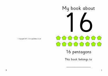 My book about ‘16’ (SB4694) - Sparklebox