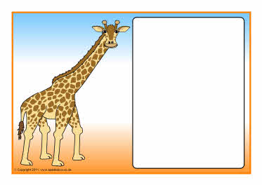 Giraffe-themed editable target board posters (SB4714) - SparkleBox
