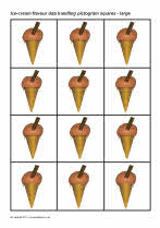 Ice-cream flavour survey pictogram squares (SB4724) - SparkleBox