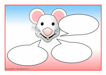Mouse-themed editable target board posters (SB4728) - SparkleBox
