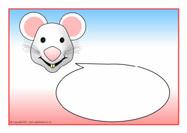 Mouse-themed editable target board posters (SB4728) - SparkleBox