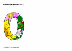 Flower-themed display numbering (SB4745) - SparkleBox